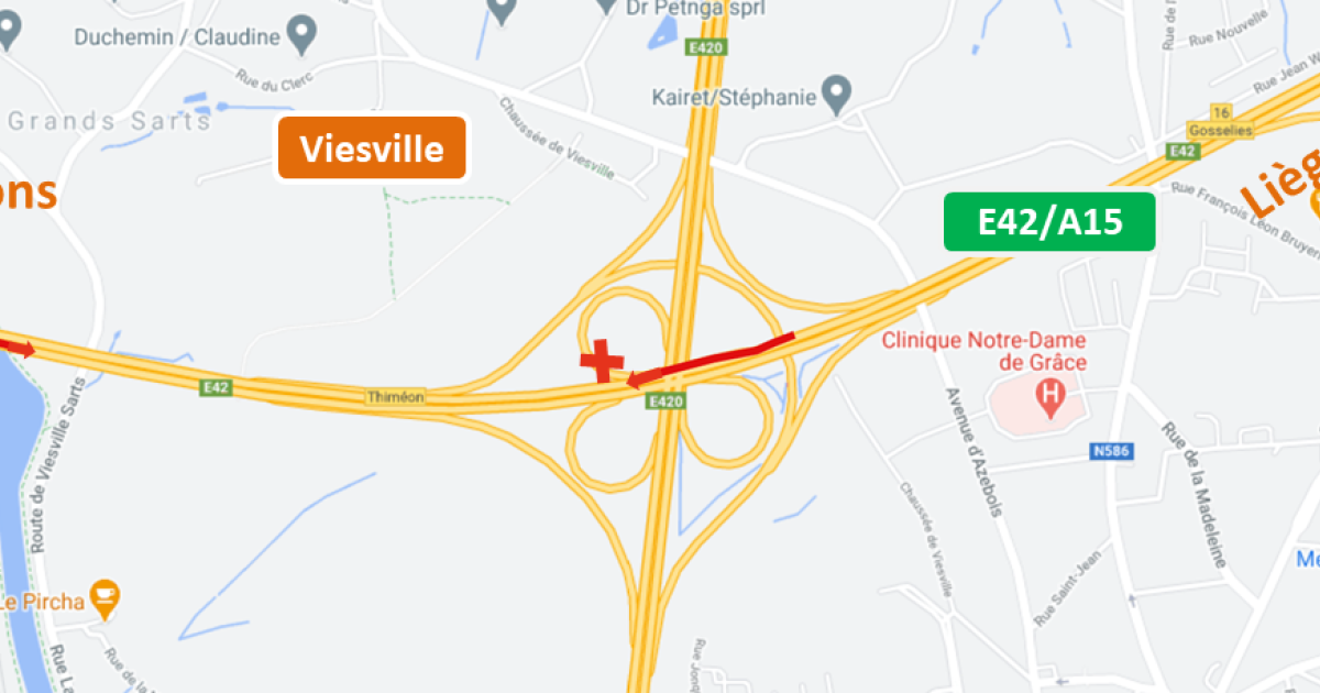 E42/A15 : réfection de l’étanchéité du viaduc de Viesville et de l ...
