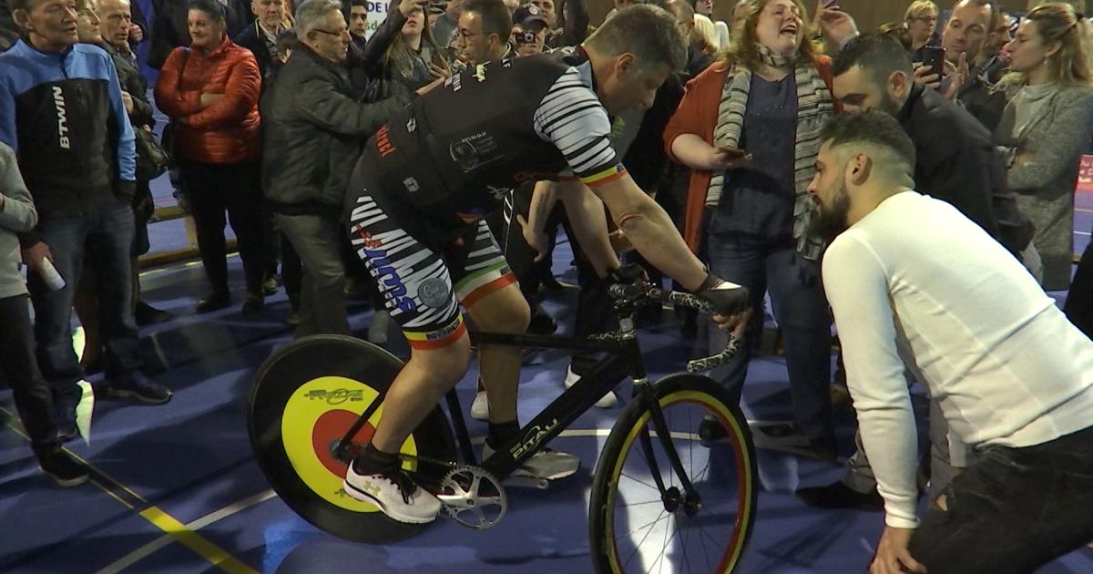 Le record du monde de surplace sur un vélo battu par un Carolo | Télésambre